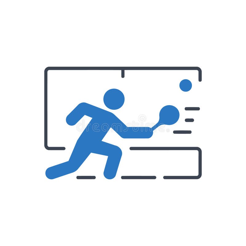 Squash Game Icon stock illustration. Illustration of fitness - 374474067