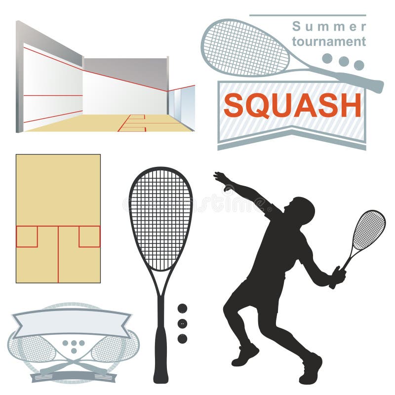 Squash Player Icon Set Stock Illustrations – 67 Squash Player Icon Set ...