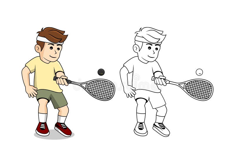 Squash Player Stock Illustrations – 634 Squash Player Stock ...