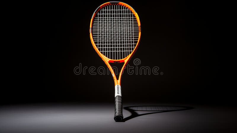 Professional Squash Racket Photography in Bright Solid Color Background ...