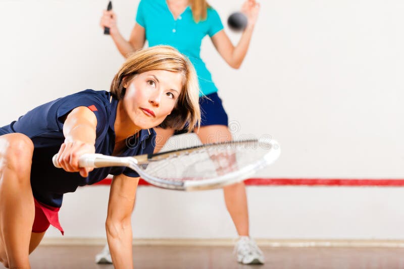 Squash racket sport in gym stock image. Image of squash - 22404461