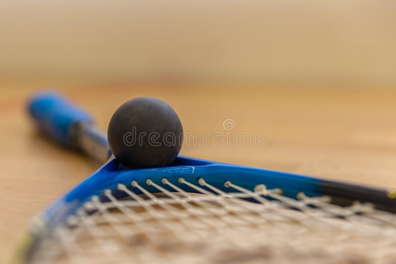 Squash Rackets and Balls on Court Stock Image - Image of game, player ...