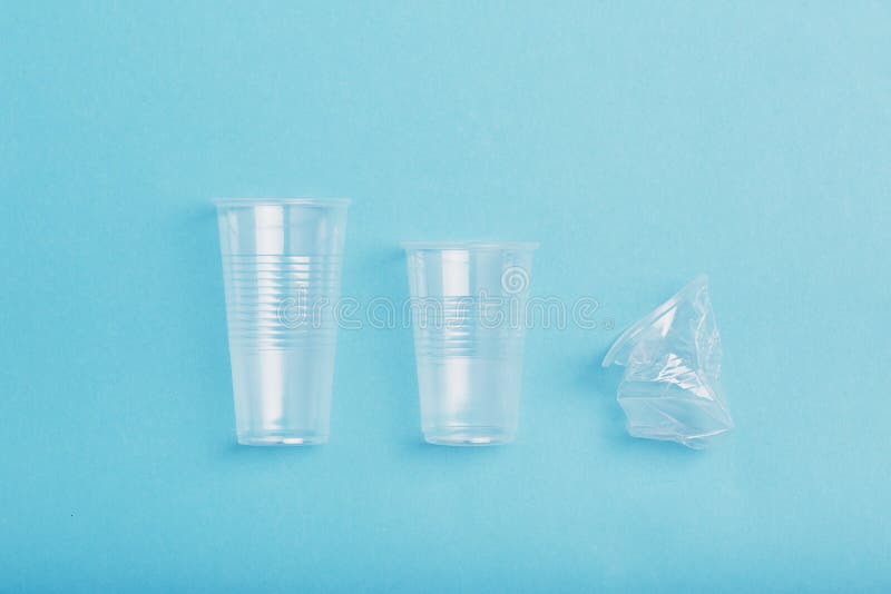 Squashed Empty Plastic Bottle Collected To Recycling Stock Image ...