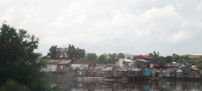 Squatter in Manila stock photo. Image of filthy, waste - 93198182