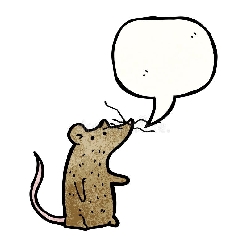 Squeaking mouse cartoon stock vector. Illustration of drawing - 38038359