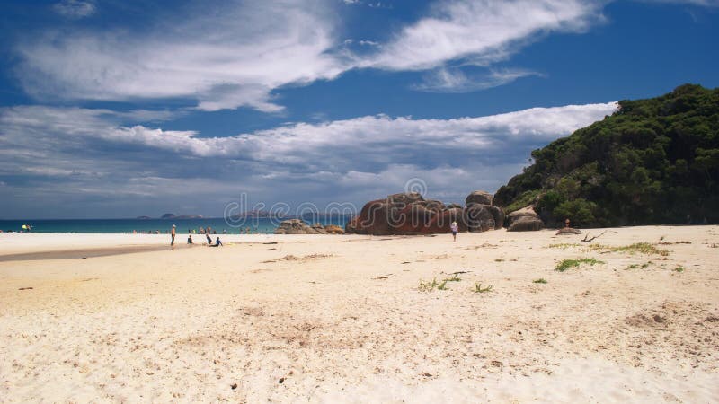 The Squeaky beach stock photo. Image of clouds, melbourne - 29384262