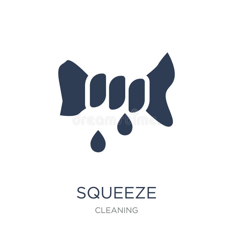 Squeeze Vector Icon On White Background. Flat Vector Squeeze Icon ...