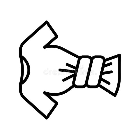 Squeeze Wet Laundry Icon Linear Logo Mark in Black and White Stock ...