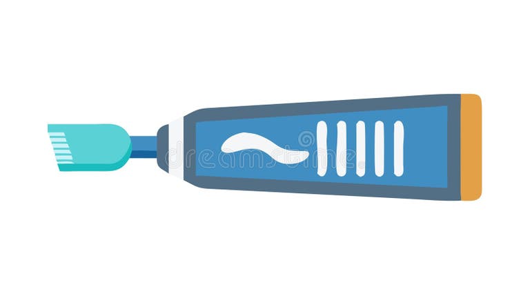 Squeezed Toothpaste Tube Oral Hygiene Icon, Vector Design Generative AI ...