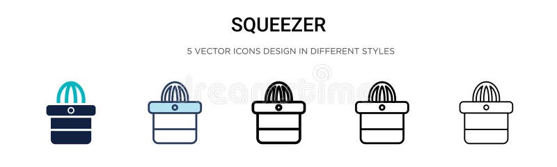 Squeezer Icon in Filled, Thin Line, Outline and Stroke Style. Vector ...