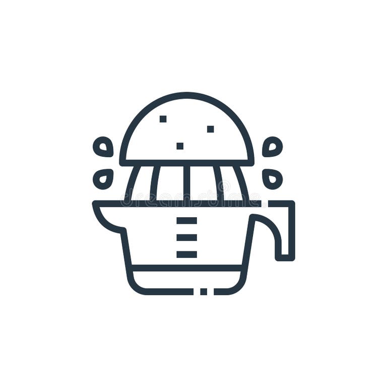 Squeezer Icon Vector from Cooking Concept. Thin Line Illustration of ...