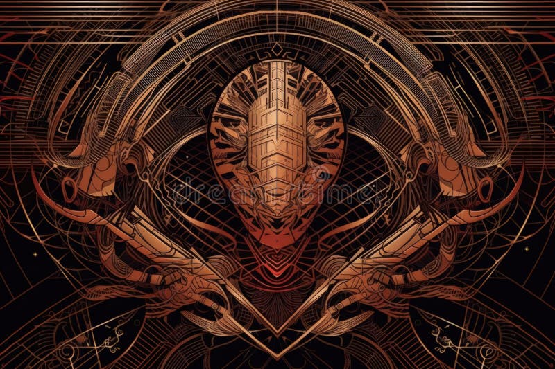 Squid Abstract Background Generative Ai Stock Illustration ...