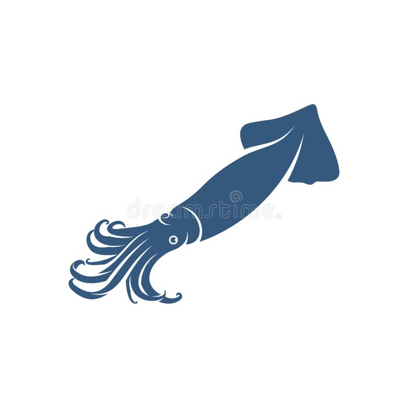 Squid Design Vector Illustration, Creative Squid Logo Template, Icon ...