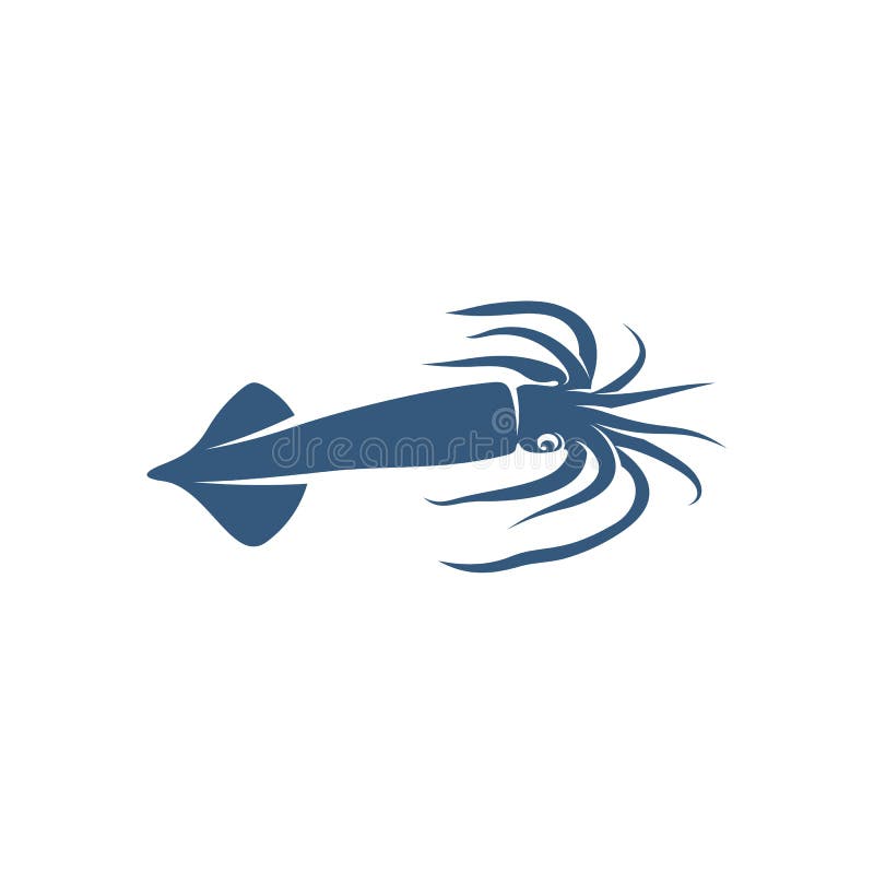 Squid Design Vector Illustration, Creative Squid Logo Template, Icon ...