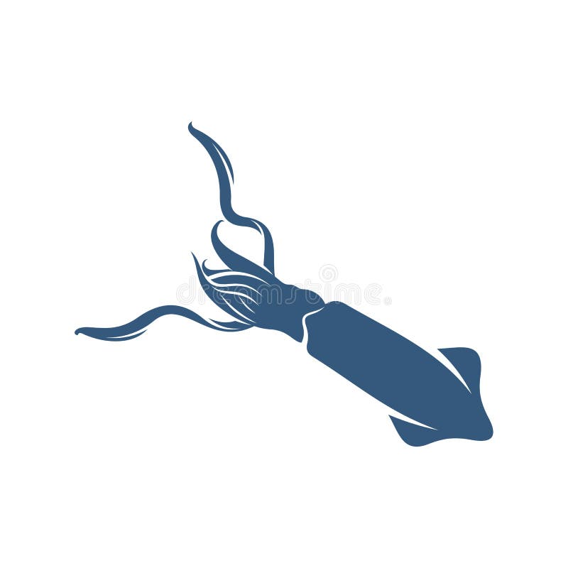 Squid Design Vector Illustration, Creative Squid Logo Template, Icon ...
