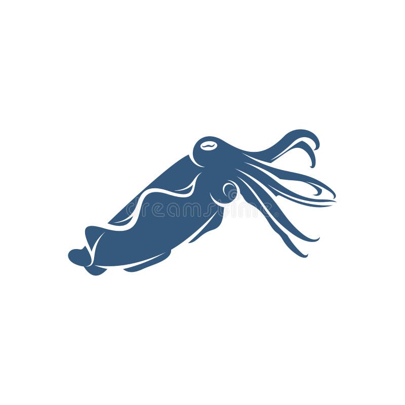 Squid Design Vector Illustration, Creative Squid Logo Template, Icon ...
