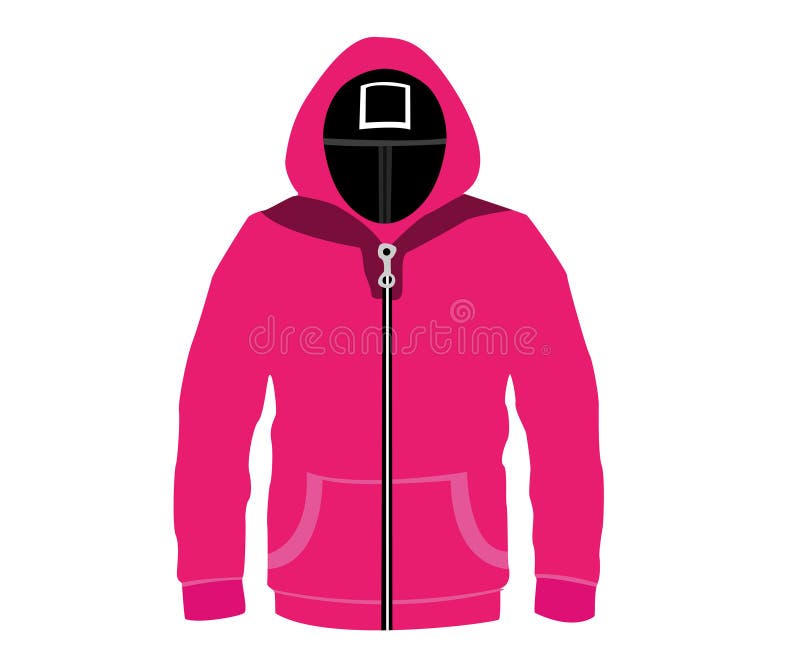 Squid Game Design Clothes Pink Square Shape Shirt Vector Editorial ...