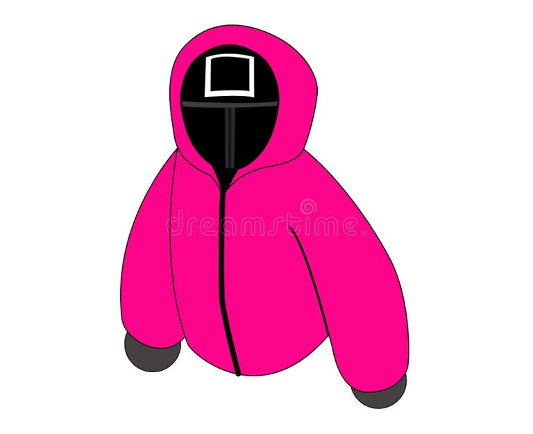 Squid Game Design Shirt Clothes Pink Square Shape Vector Editorial ...