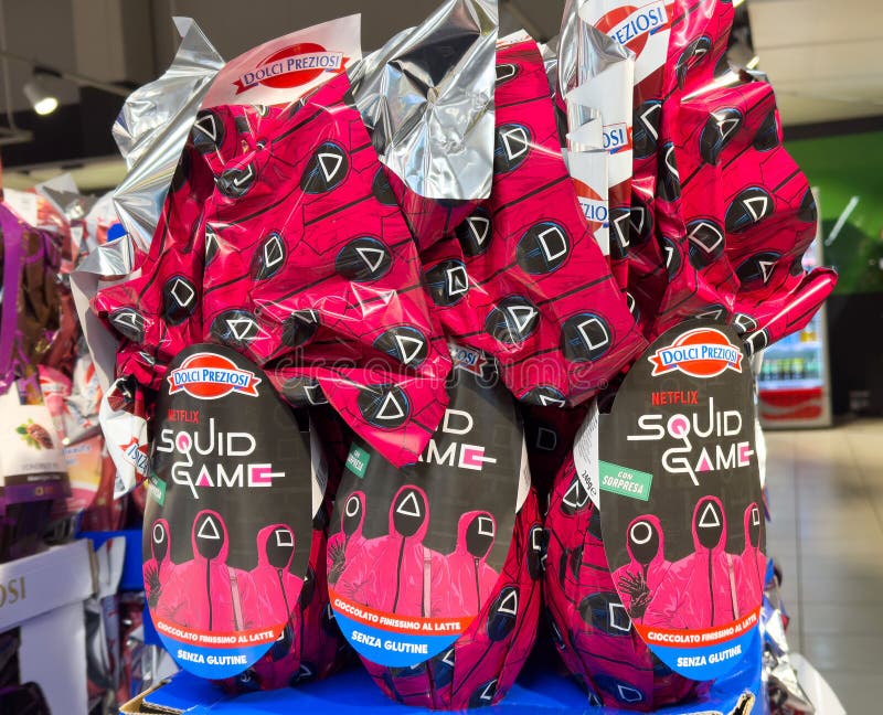 Squid Game Themed Chocolate Eggs on Store Shelf Editorial Stock Photo ...