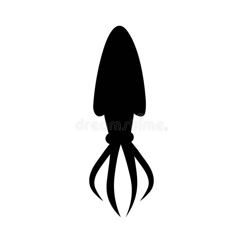 Squid Icon Logo Illustration Free Vector Stock Vector - Illustration of ...