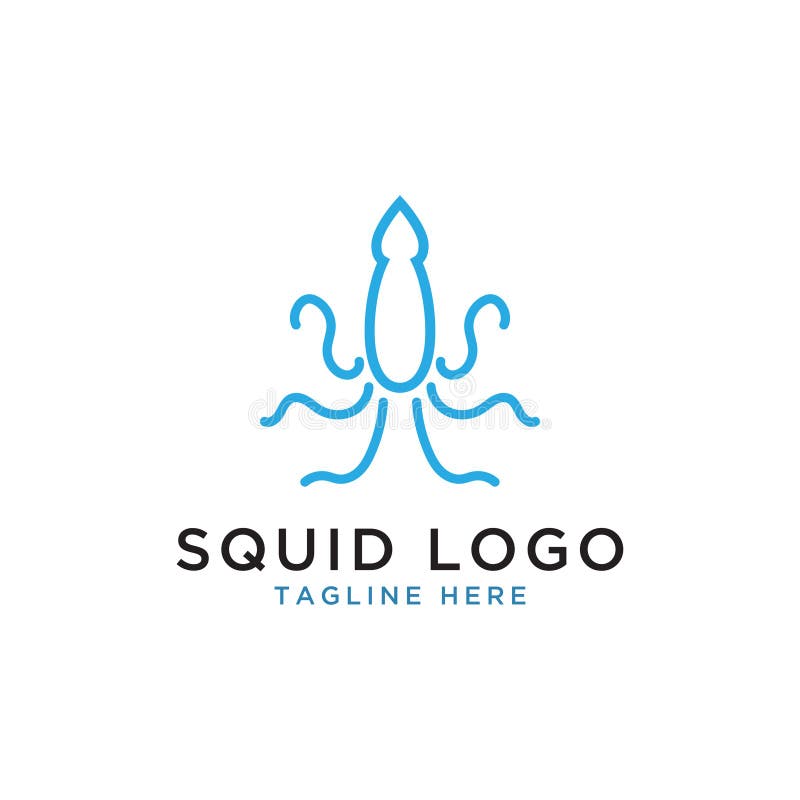 Squid logo design template stock vector. Illustration of abstract ...
