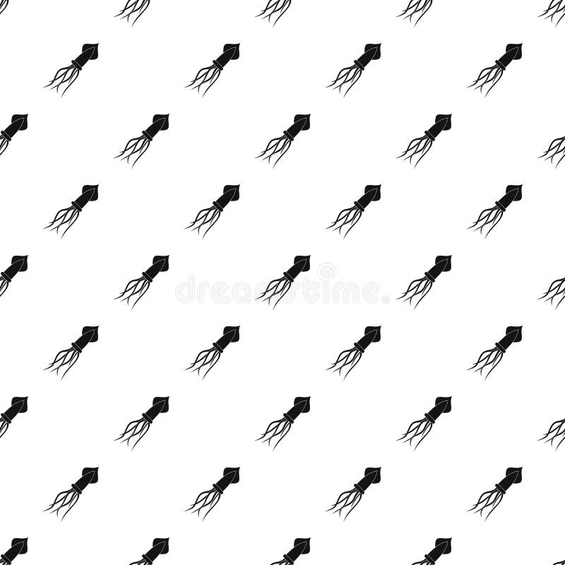 Squid pattern vector stock vector. Illustration of natural - 91195005