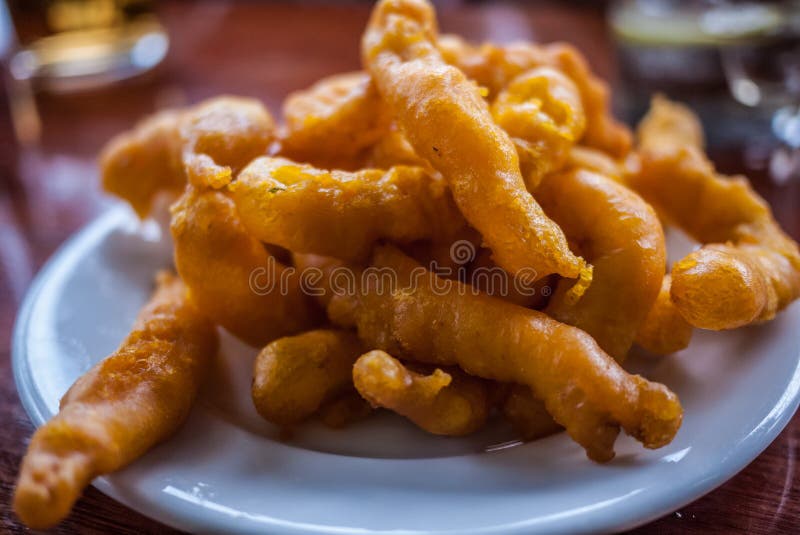 Squid Raisins Basque Appetizer in Plate Stock Image - Image of tapa ...