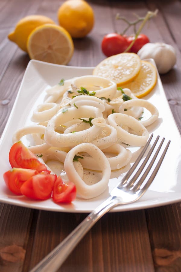 Squid rings stock image. Image of tasty, fresh, gastronomy - 26206359