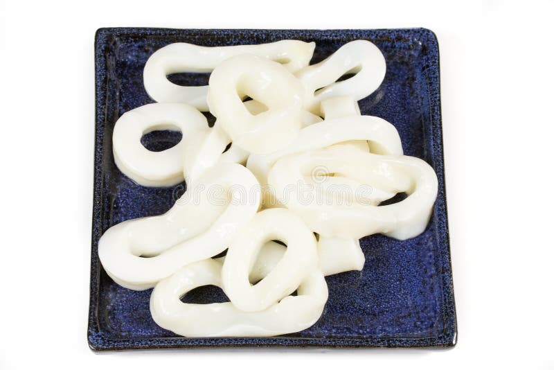 Squid rings stock image. Image of plate, ingredient - 173112805
