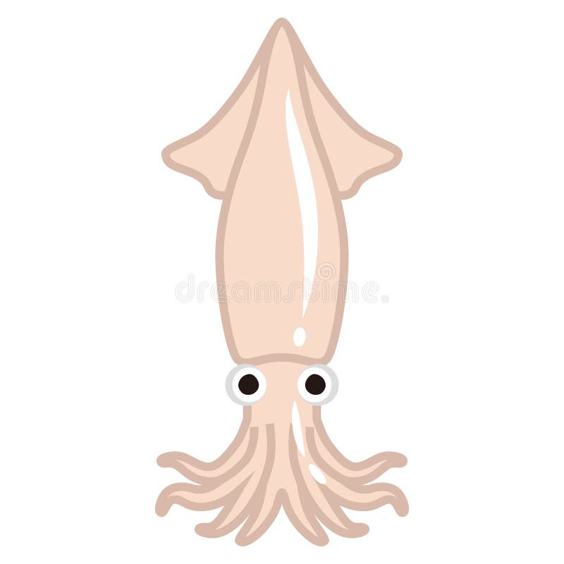 Vector Icons : Squid, Cuttlefish, Jellyfish Stock Vector - Illustration ...