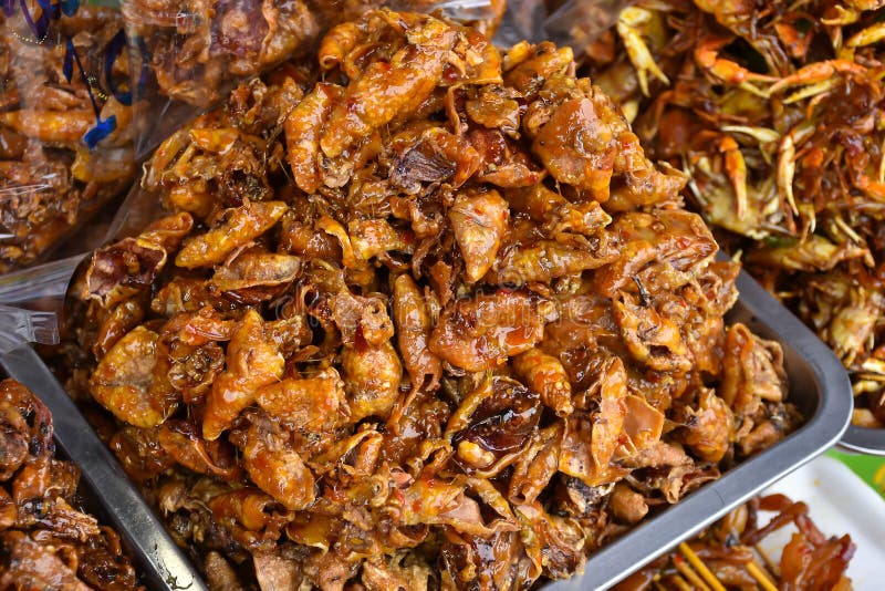 Squid Spicy Flavors Seafood Processing. Stock Photo - Image of food ...