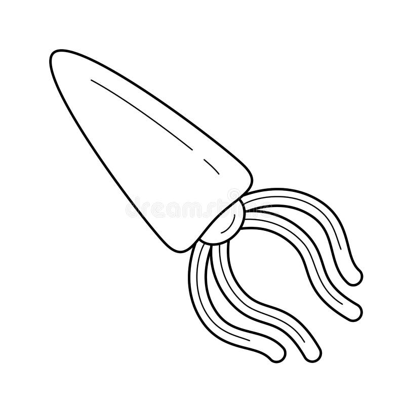 Cuttlefish Clipart Black And White