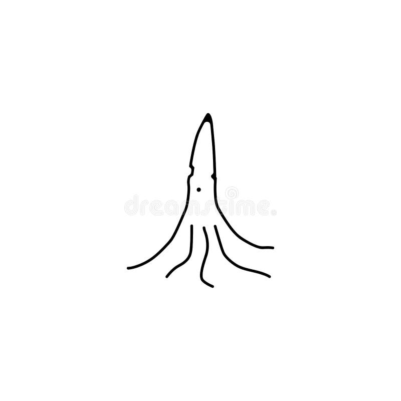 Squid Thin Line Icon. Squid Linear Outline Icon Stock Vector ...
