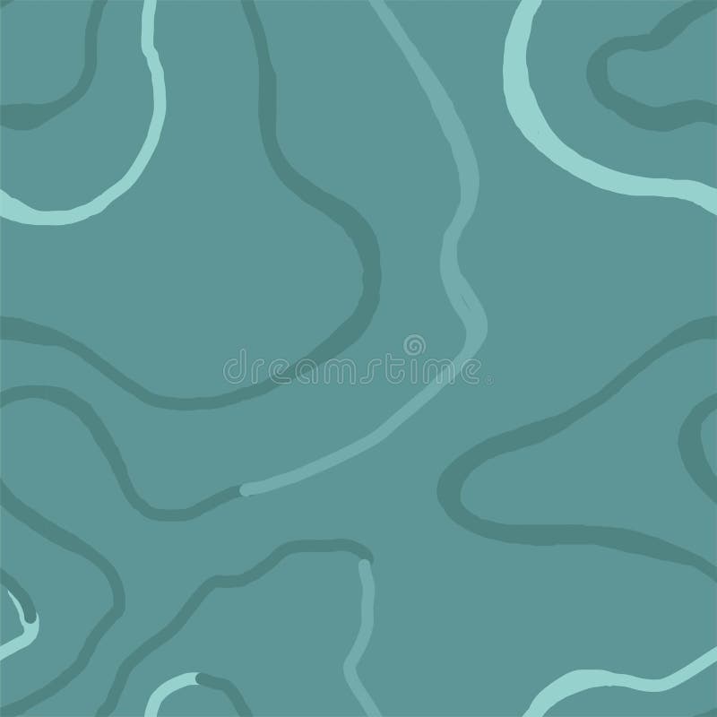 Squiggle Line Doodle Seamless Pattern. Creative Abstract Scribble Style ...