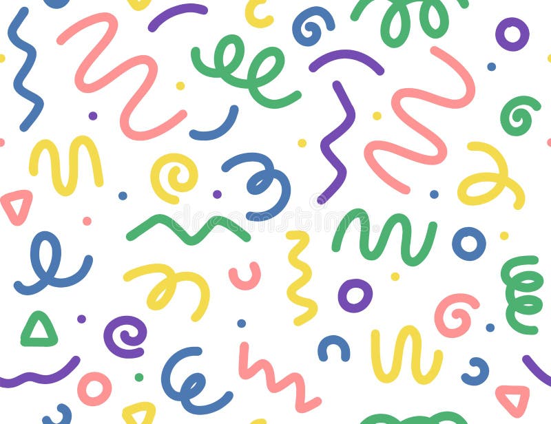90s Squiggle Pattern Stock Illustrations – 793 90s Squiggle Pattern ...