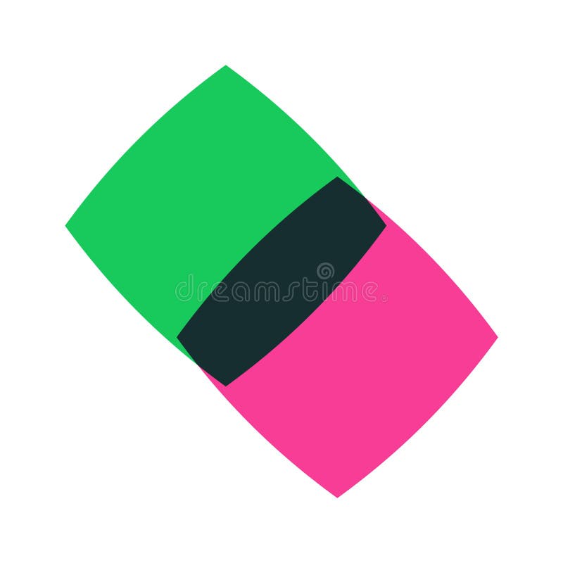 Squiggle Square Shapes Overlapping Risograph Stock Vector ...