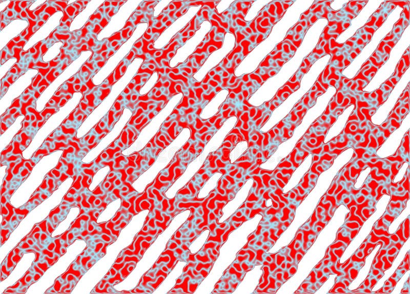 Squiggly Hand-drawn Broken Line Design, Red Liquid Style Stock ...