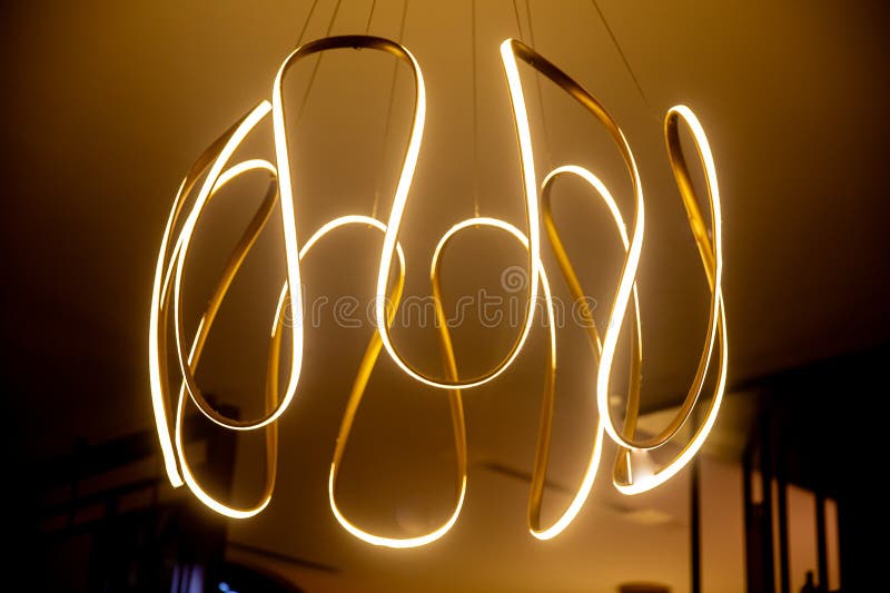 Squiggly lamp fixture stock photo. Image of organic - 375469958