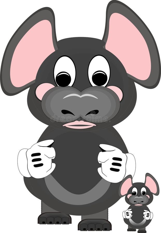 Squiggly Mouses, Cartoon Animals.. Stock Vector - Illustration of ...