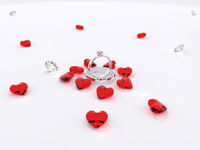 Squilli i cuori illustrazione di stock. Illustrazione di celebri - 12314767