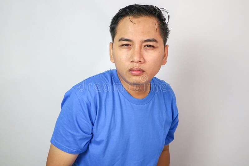 Squinting Eyes of a Man Looking at Screen. Poor Eyesight, Bad Vision ...