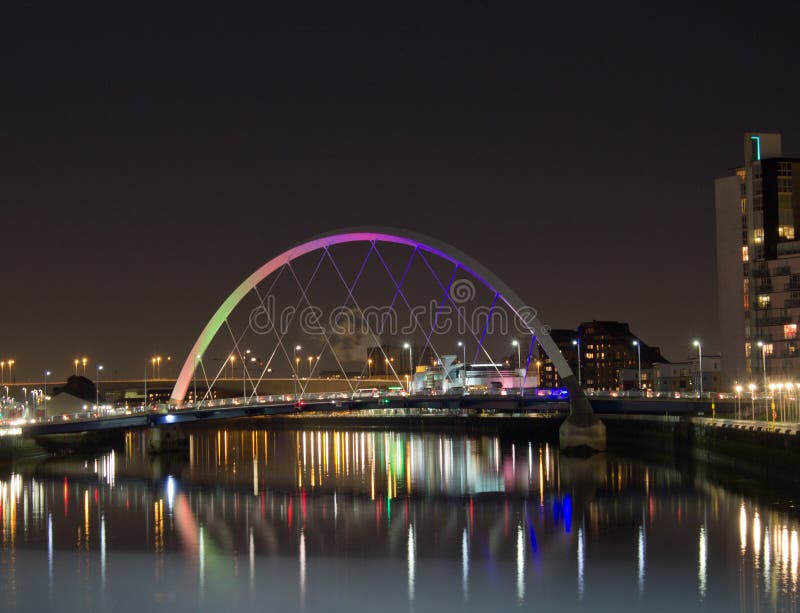 Squinty bridge stock image. Image of scotland, clyde, crossing - 2894031