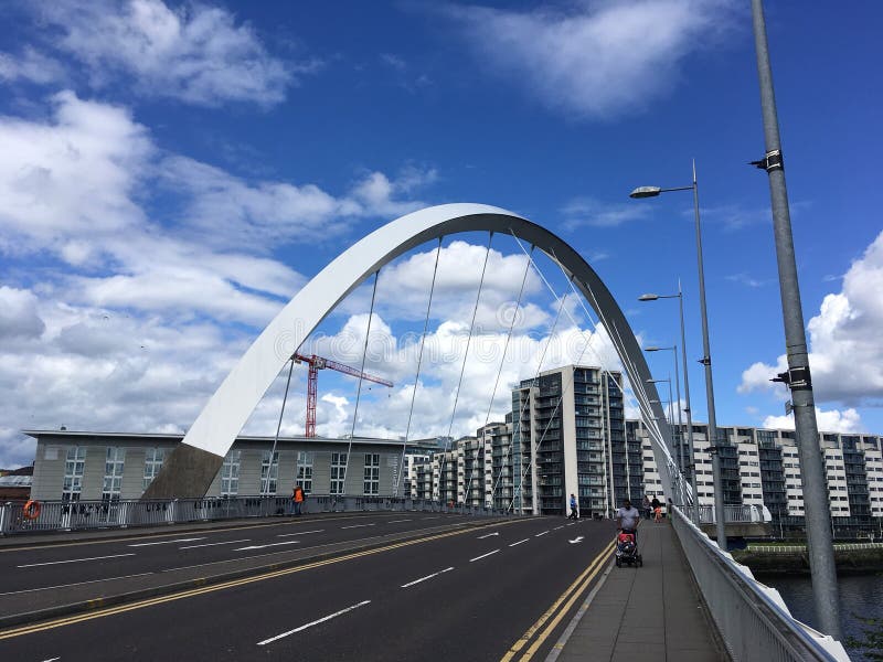 Squinty bridge stock image. Image of scotland, clyde, crossing - 2894031