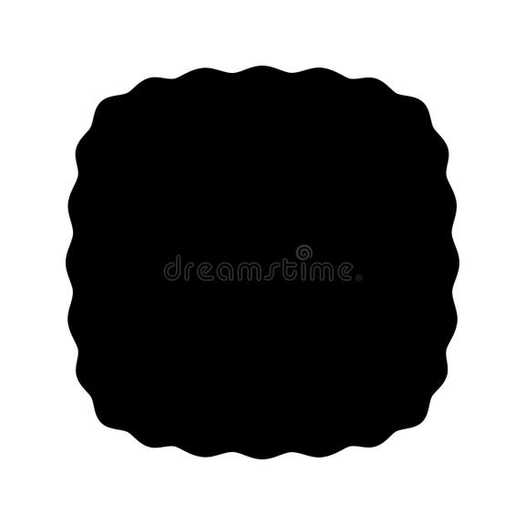 Squircle or Square with Rounded Borders Shape. Simple Geometric Curvy ...