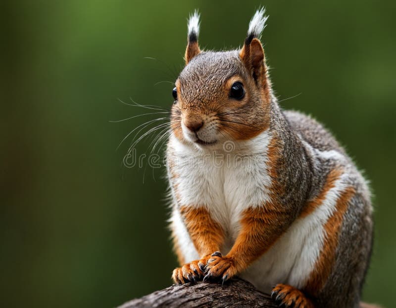 Squirel on a branch stock photo. Image of chipmunk, rodent - 354156588