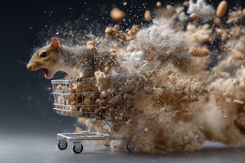 Squirrel Causes a Nut Explosion in Shopping Cart during an Unexpected ...
