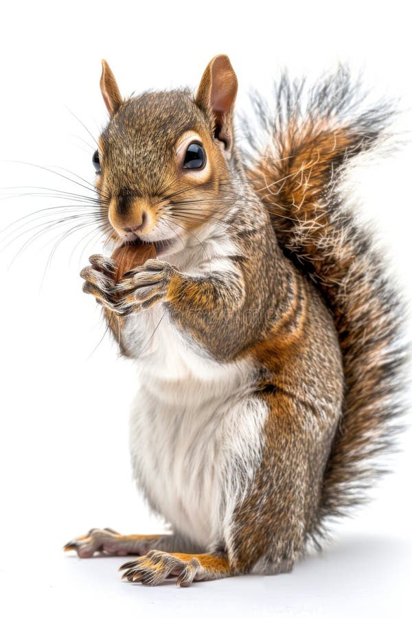 Squirrel Cheeks Full of Nuts Stock Illustration - Illustration of ...