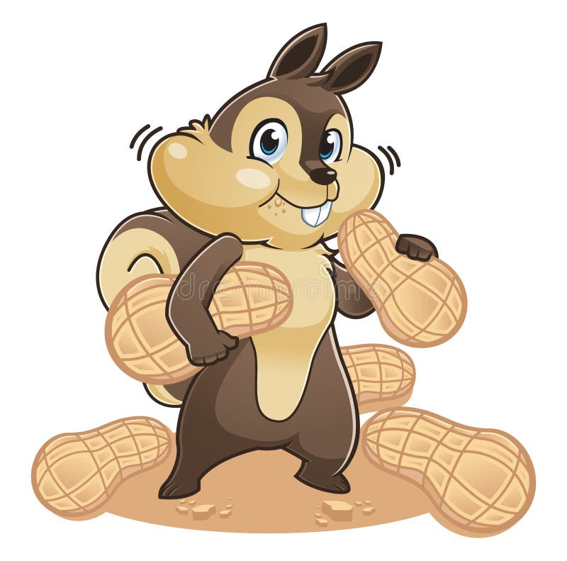 Squirrel Nuts stock vector. Illustration of squirrel, vector - 6651172