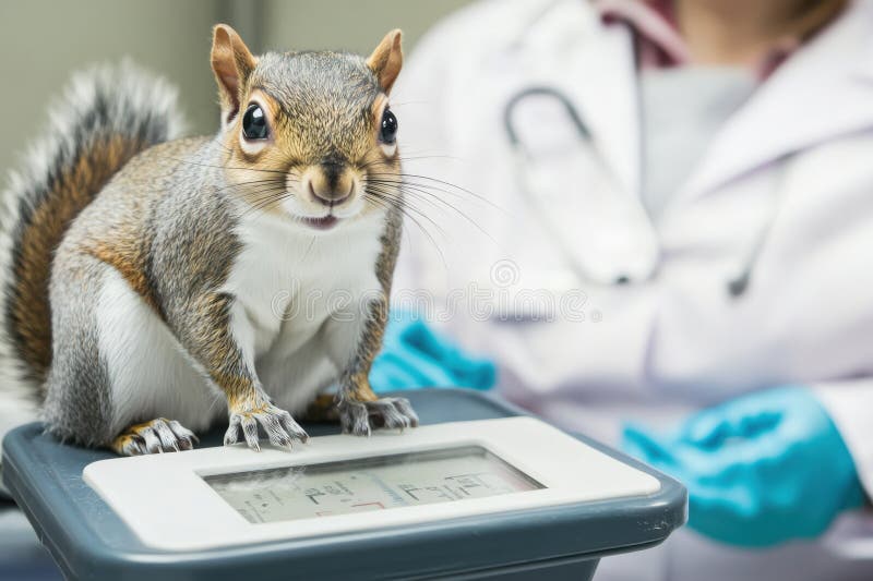 Squirrel Experiences Comical Moment during Medical Check-up while ...