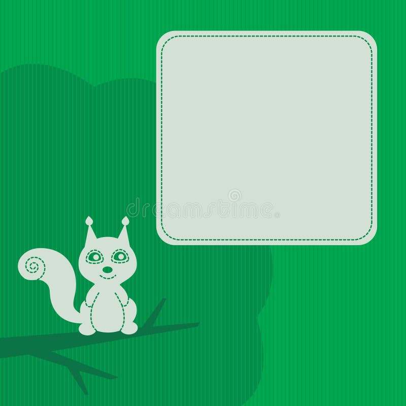 Squirrel frame stock vector. Illustration of vertical - 10994198
